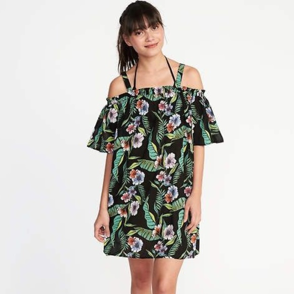 Old Navy | Swim | Nwt Old Navy Off Shoulder Gauze Swim Cover Dress ...